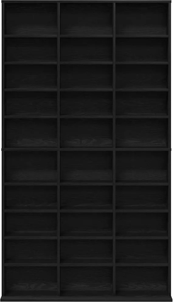 CD skříň Černý dub 101 x 23 x 177,5 cm Kompozitní dřevo 3329339
