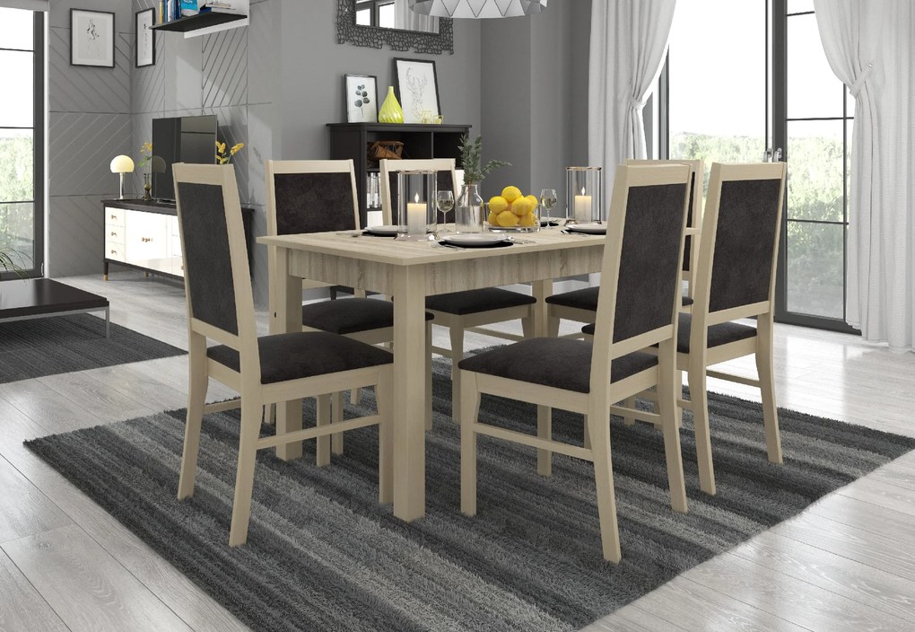 ADRK Furniture Sada stolu s židlemi RODOS 25 SE-ROD-25-S-B055