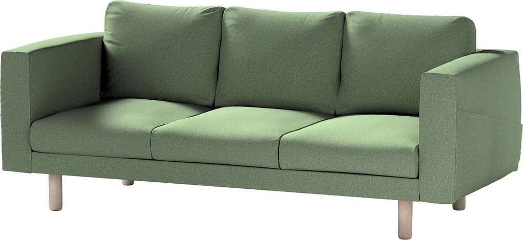 Potah na pohovku IKEA Norsborg 3-místná barva zelená látka pletený vzor
