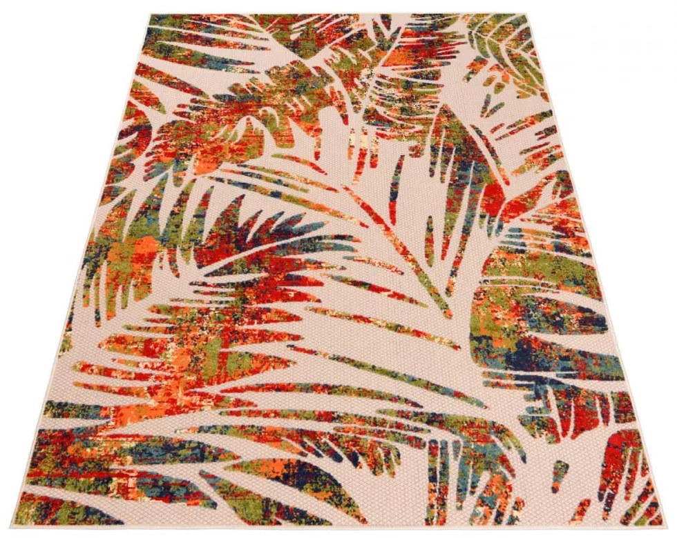 Kusový koberec Palmové listí vícebarevný 140x200cm