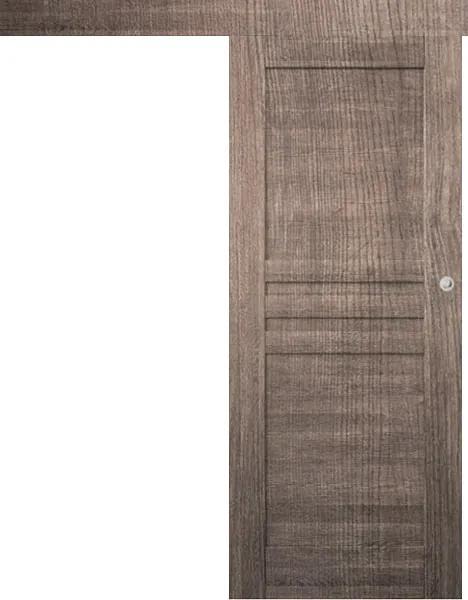 posuvné interiérové dveře na stěnu vasco doors MADERA plné, model 3 Průchozí rozměr: 70 x 197 cm, Orientace dveří: Levé dveře, Dekor: Bílá