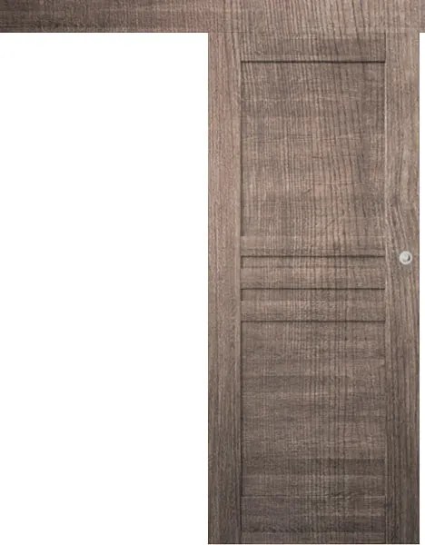 posuvné interiérové dveře na stěnu vasco doors MADERA plné, model 3 Průchozí rozměr: 70 x 197 cm, Orientace dveří: Levé dveře, Dekor: Dub skandinávský