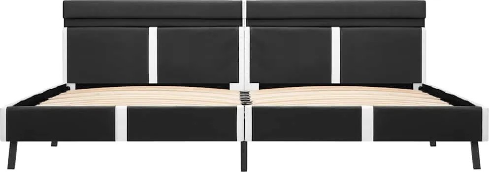 Rám postele s LED světlem šedý umělá kůže 180 x 200 cm 280311
