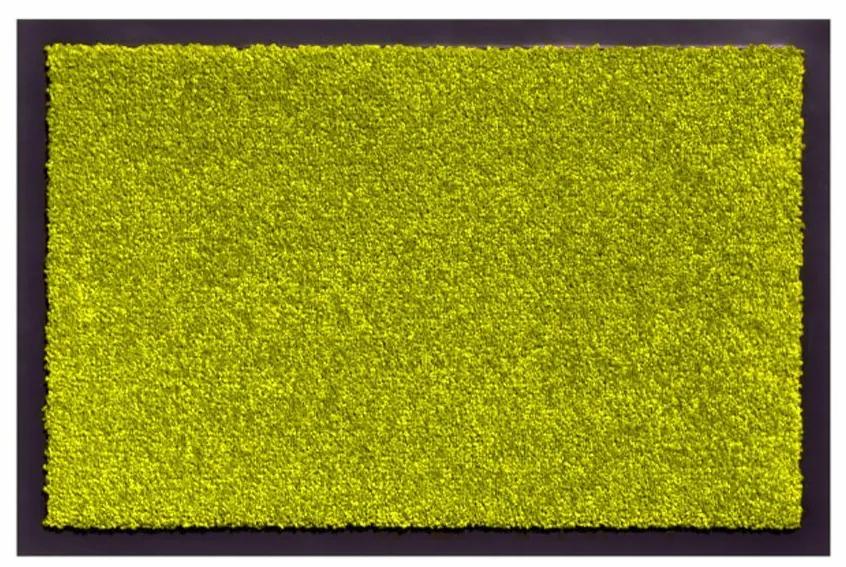 Světle zelená vnitřní čistící vstupní rohož FLOMA Future - 90 x 120 x 0,5 cm