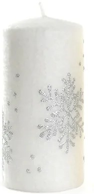 Mondex Střední svíčka Flake I 14 cm bílá