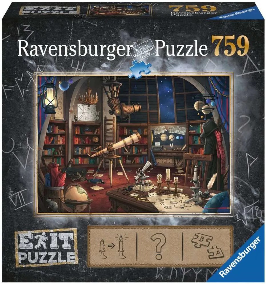 Puzzle ravensburger 199501 exit puzzle: hvězdárna