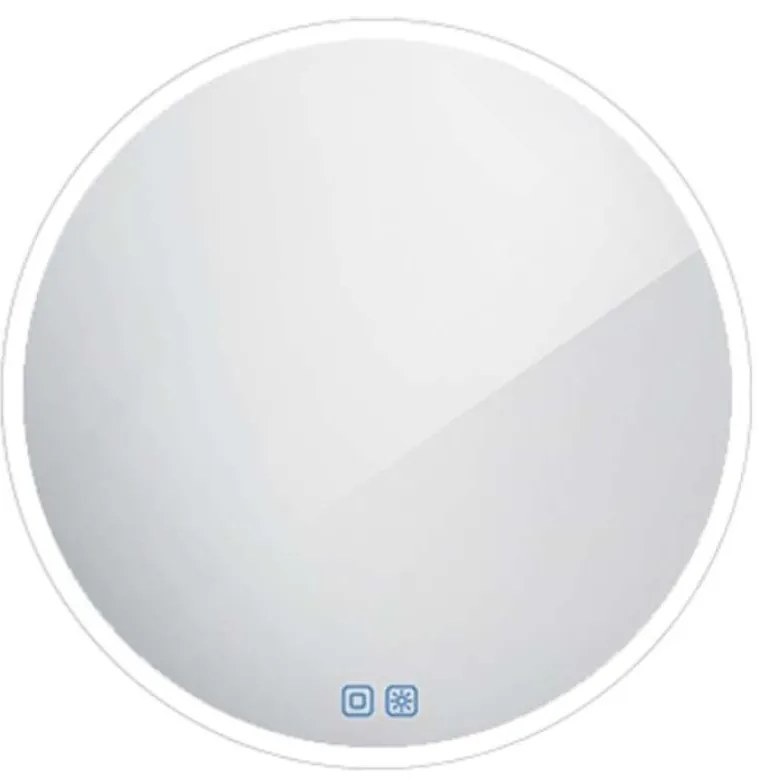 Nimco - Zrcadlo s LED osvětlením, průměr 60 cm, dotykový senzor, hliník ZP 26000RVX