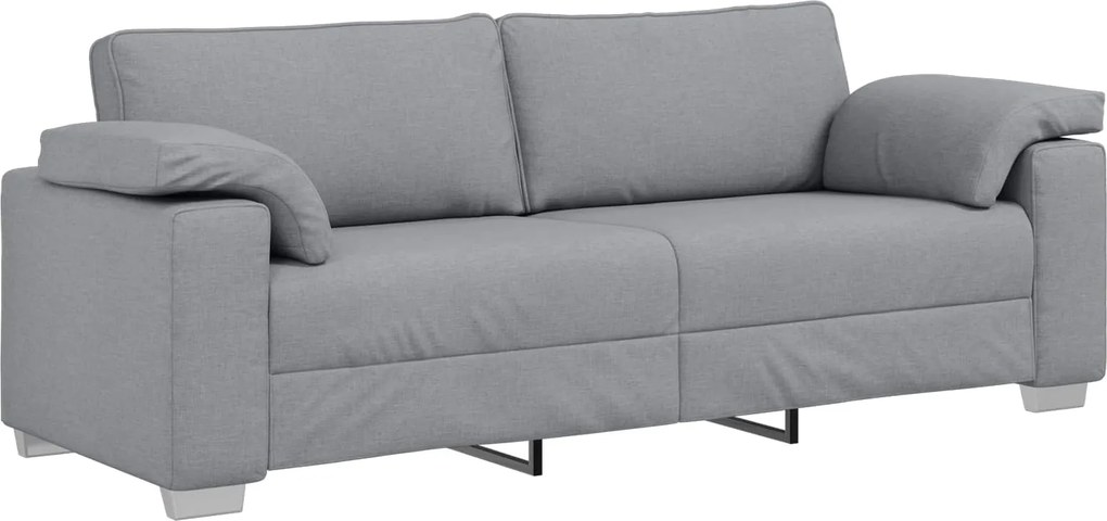 Pohovka 2 ks Světle šedá textil 3324740