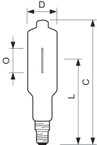 Výbojka Philips HPI-T 2000W/542 E40 380V teplá bílá 3800K
