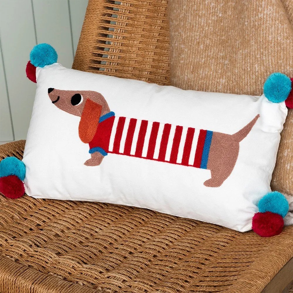 Dětský polštářek s příměsí bavlny 50x33 cm Sausage Dog – Rex London