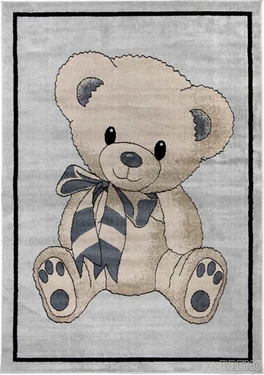 Detský kusový koberec Mario 562/HA6E Medvídek | šedá Typ: 100x150 cm