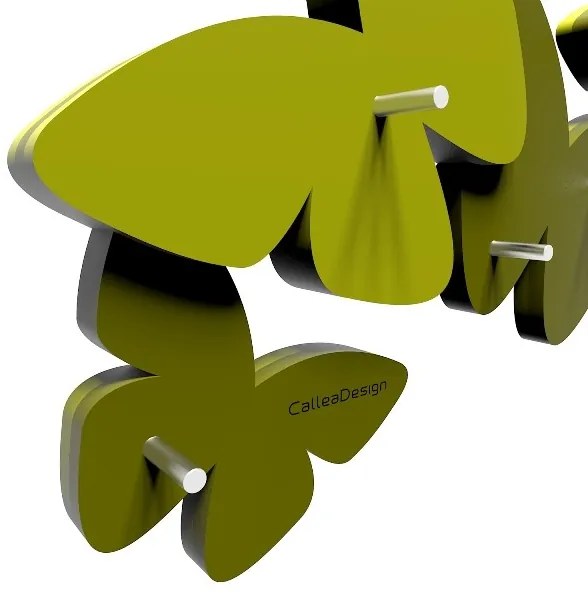 Designové háčky na klíče 50-18-1 CalleaDesign 29cm (více barev) Barva zelená oliva-54
