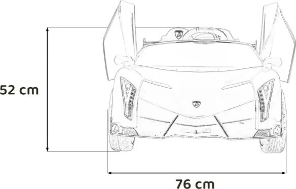 Elektrické autíčko Lamborghini Veneno bílé