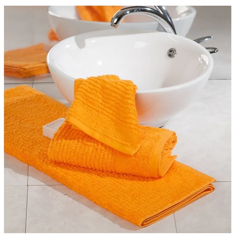 Veba ručník juvel vlny - tmavě oranžová 50x100