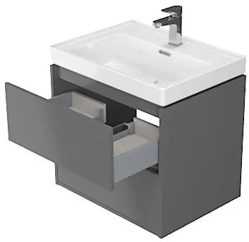 Cersanit - Crea skříňka pod umyvadlo 60cm, šedá, S924-016