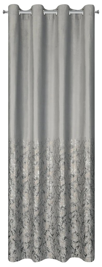 ZATEMŇOVACÍ ZÁVĚS NA KROUŽCÍCH TORI 140X250 CM VZOROVANÁ