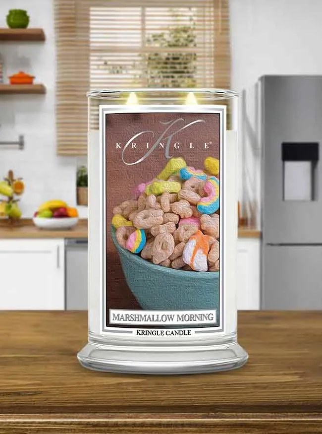 Kringle Candle svíčka Marshmallow Morning (sójový vosk), 623 g