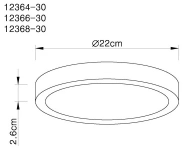 Globo 12368-30 - LED Stropní svítidlo LUCENA LED/28W/230V