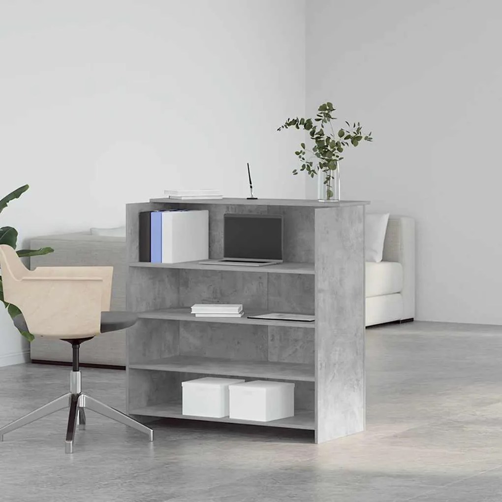 Recepční stůl betonově šedý 100x50x103,5 cm kompozitní dřevo 3324163