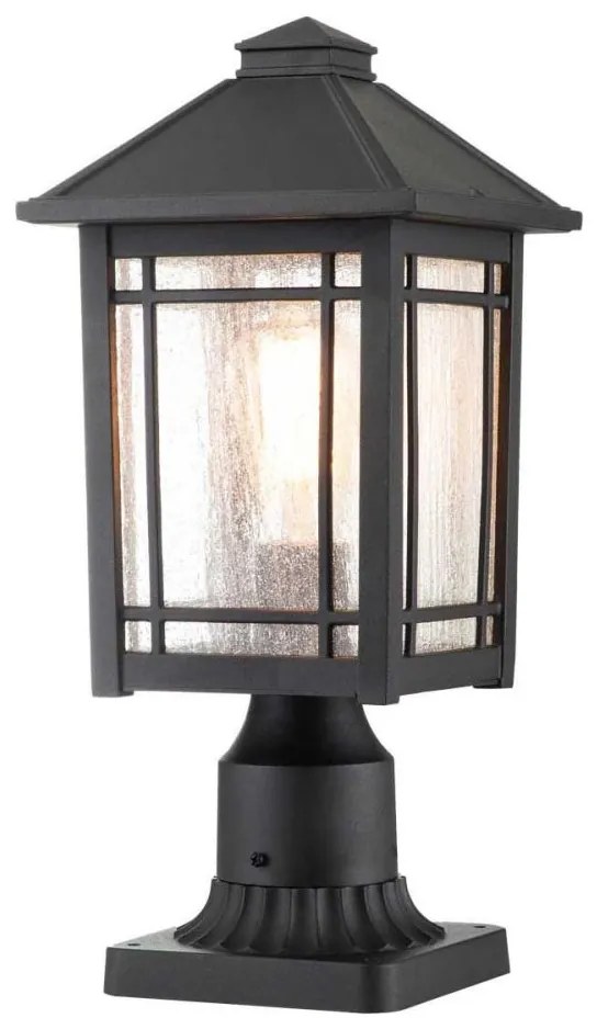 Quoizel QZ-CEDAR-POINT3-M-BK - Venkovní lampa CEDAR POINT 1xE27/60W/230V IP44