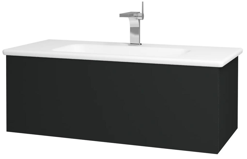 Dřevojas Koupelnová skříň VARIANTE SZZ 100 (umyvadlo Euphoria) Varianta: D16  Beton tmavý / D16 Beton tmavý