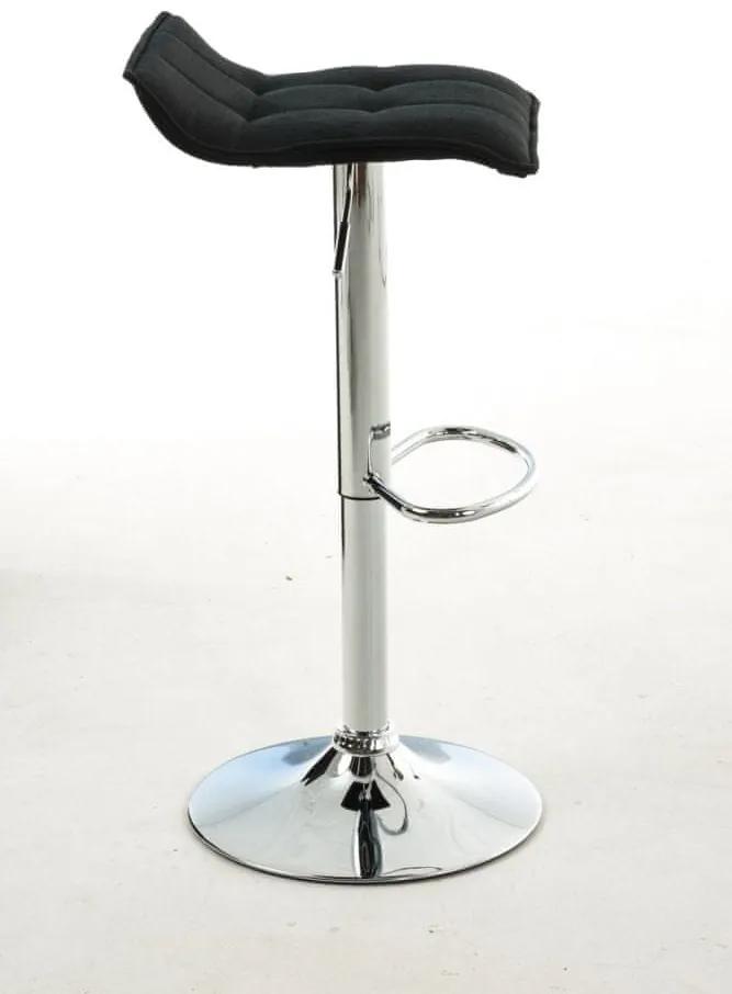 Bhm germany Barové židle Madison (SET 2 ks), textil, černá