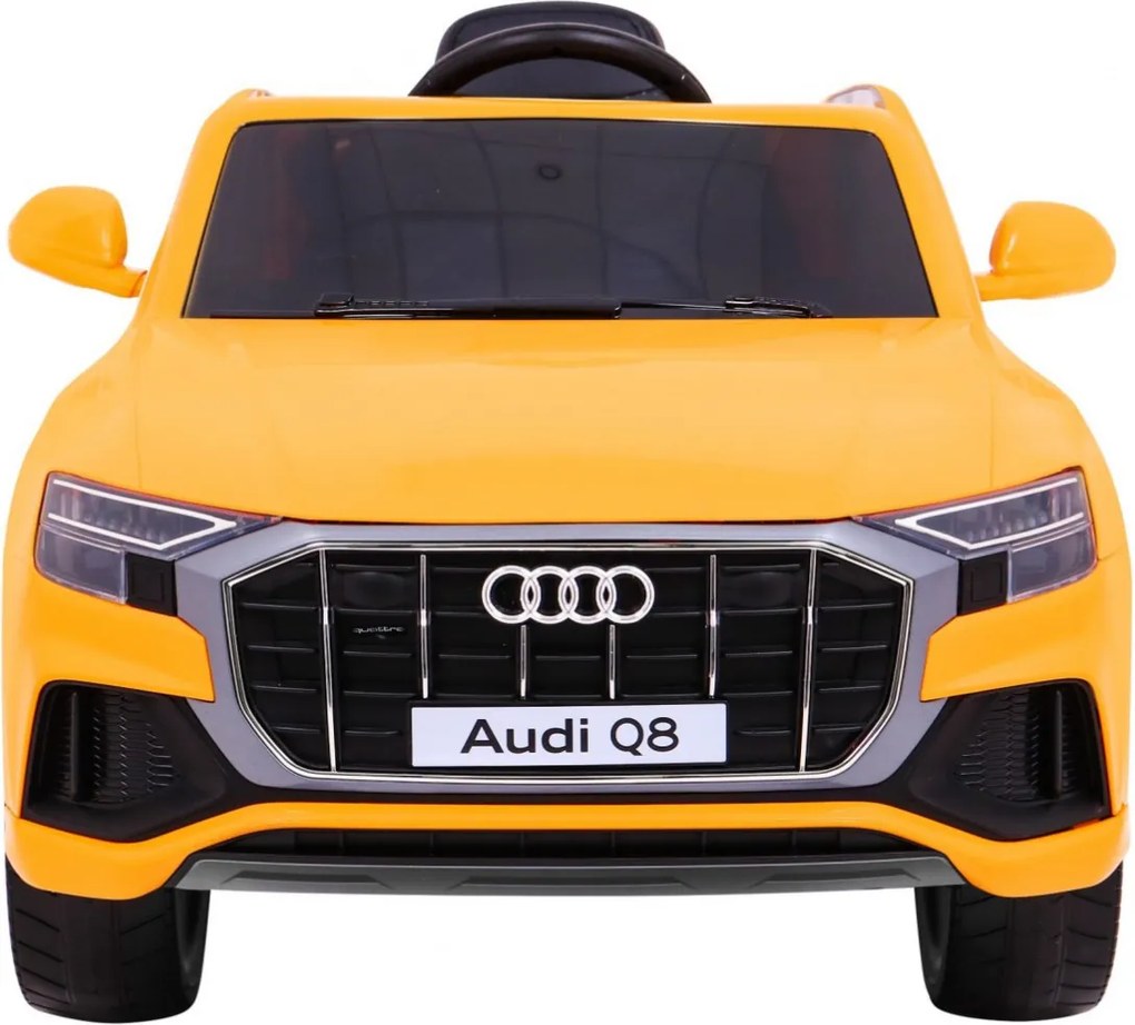 Ramiz Elektrické autíčko Audi Q8 Lift dětské SUV žluté + dálkové ovládání