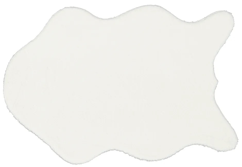 Bílá umělá kožešina RABIT NEW TYP 7 60 x 90 cm