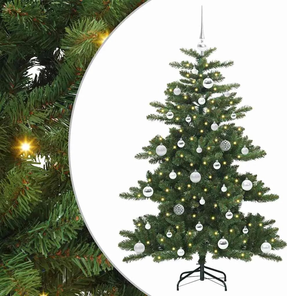 Umělý Skládací Vánoční Strom Zelená 150 cm PVC a ocel 3397658