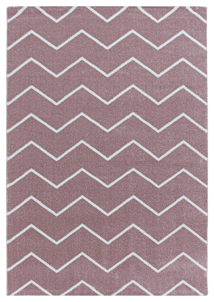 Ayyildiz Kusový koberec RIO 4602, Růžová Rozměr koberce: 80 x 250 cm