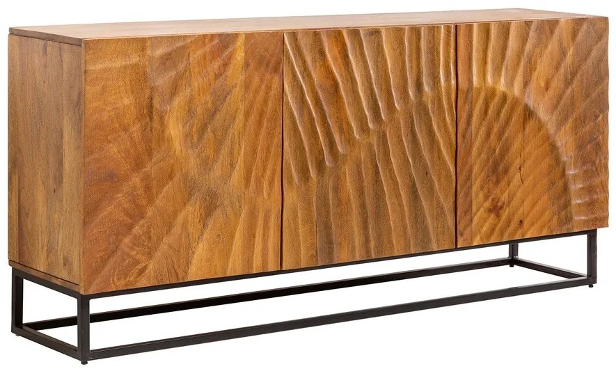 Designová komoda Shayla 140 cm hnědé mango - skladem