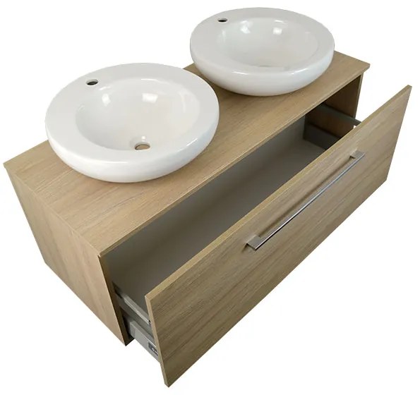 Comodo Koupelnová skříňka pod deskové umyvadlo Montana DU 120-HD, dub urban