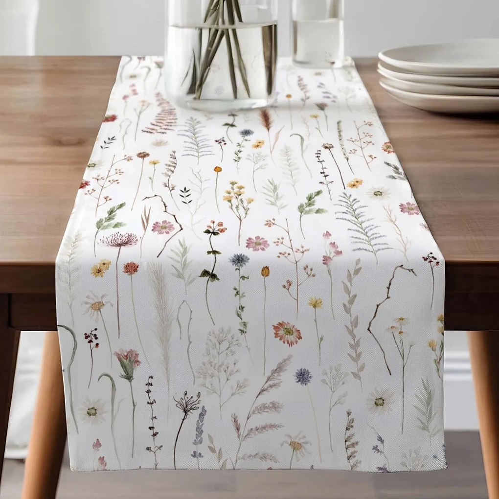Bavlněný běhoun Boho kvítí Velikost: 19 x 100