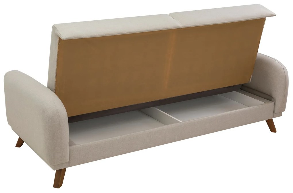 Hanah Home Třímístná pohovka HERA krémová 237 cm 867UNQ1949