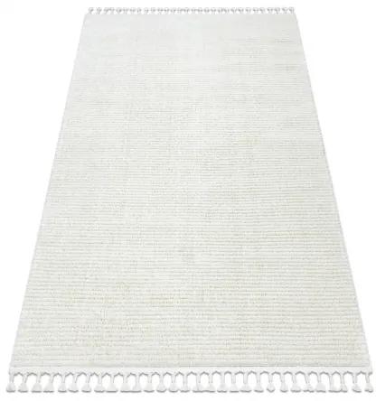 koberec SEVILLA PC00B pruhy bílá střapce, Berber, Maroko, Shaggy velikost 240x330 cm | krásné koberce cz