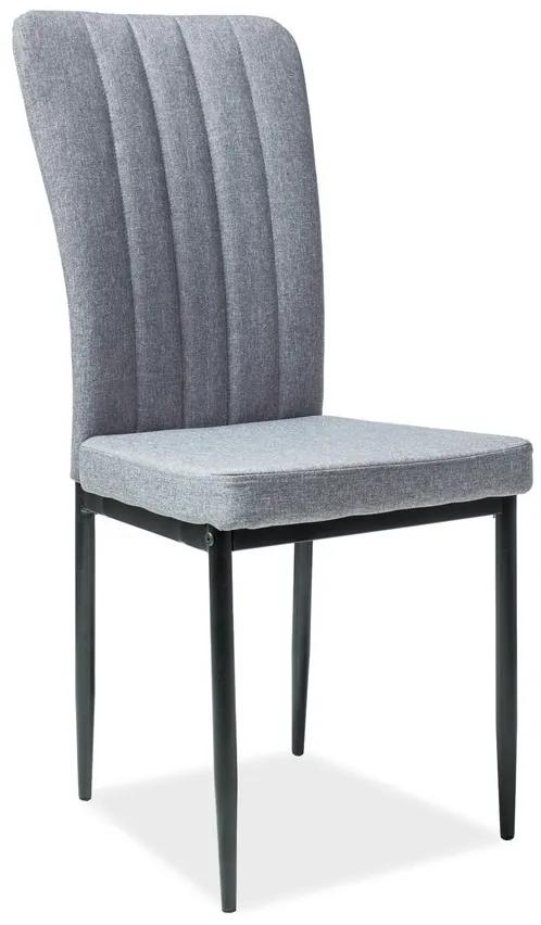 Casarredo Jídelní čalouněná židle H-733 šedá/černá