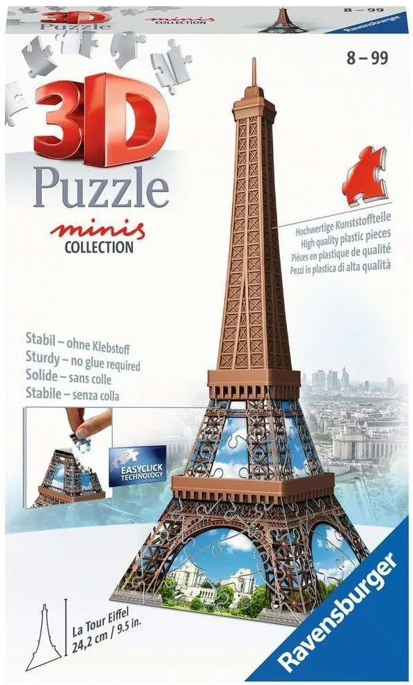 Ravensburger 3d puzzle mini eiffelova věž 54 dílků