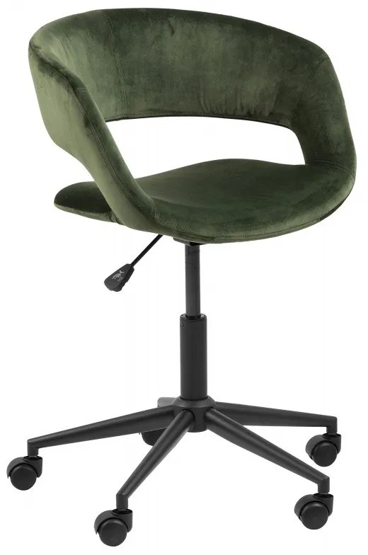 Otočná židle Grace láhvově zelená