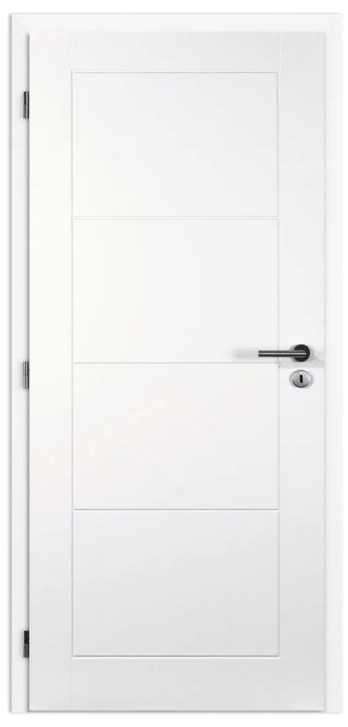Doornite Dakota Interiérové dveře 80 L, 846 × 1983 mm, lakované, levé, bílé, plné