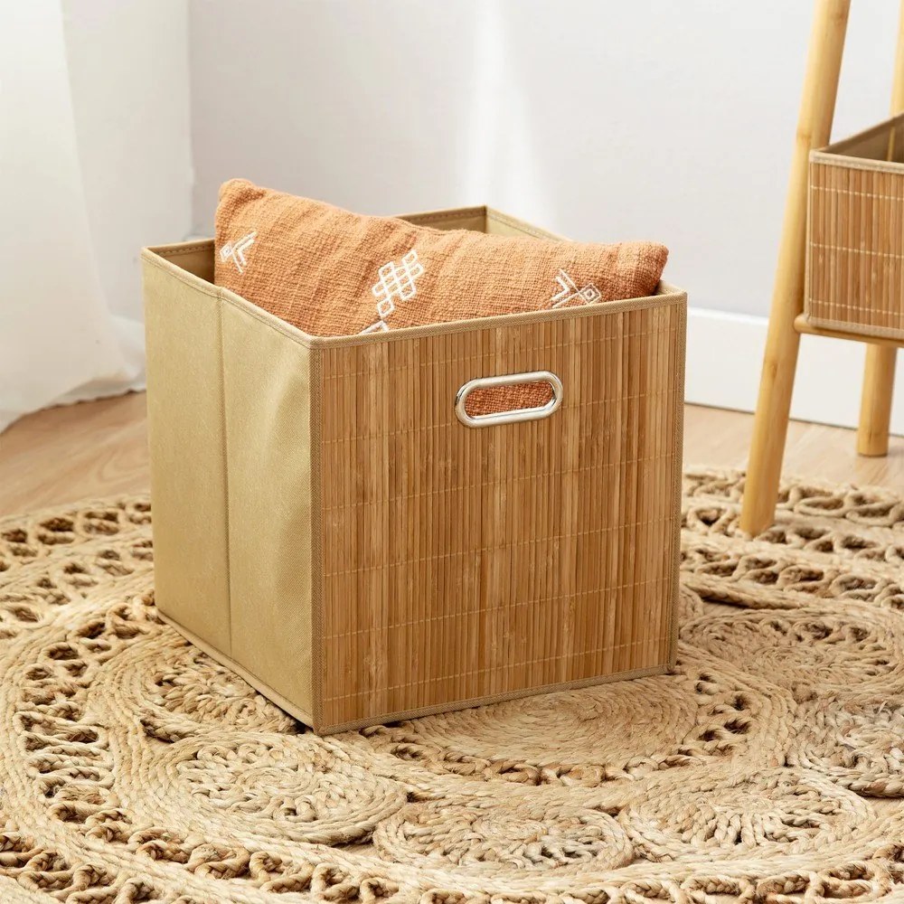 Bambusový košík do regálu 31x31x31 cm Anji – Compactor