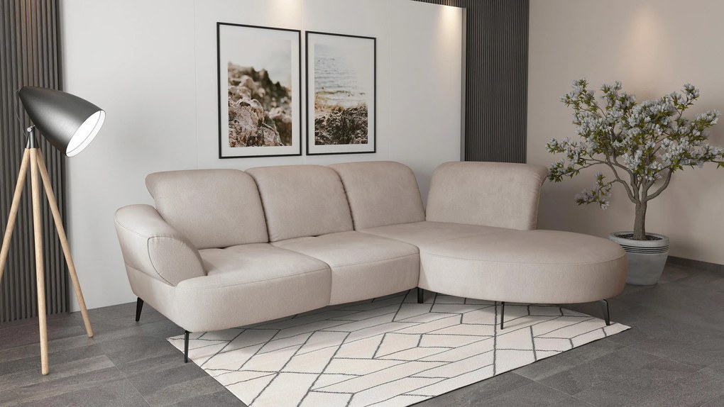 XXXLutz ROHOVÁ SEDAČKA, textil, šedobéžová Sit & More - Sedací soupravy - 000144013237