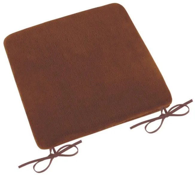 Bellatex Sedák hladký Korall micro 40x40 cm Hnědá
