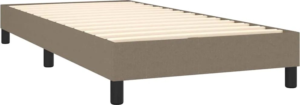 Box spring postel s matrací a LED taupe 90x190 cm textil 3132961