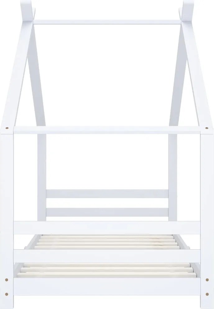 Rám dětské postele bílý masivní borové dřevo 90 x 200 cm 289612