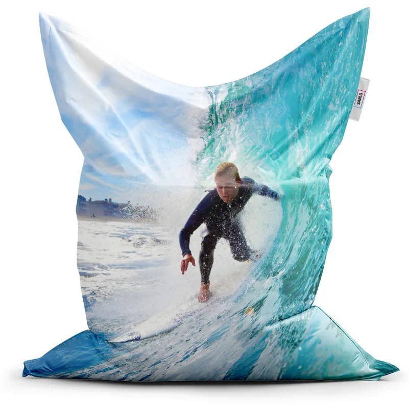 Sedací vak SABLO - Surfař na vlně 200x140 cm