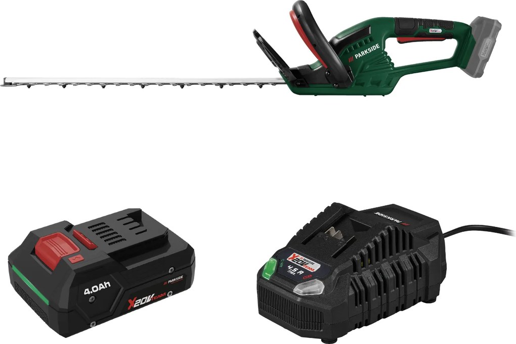 Parkside® Aku nůžky na živý plot Phsa 20-Li D4, Smart 4 Ah