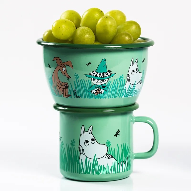 Miska Moomin Boys 0,3l, smalt / zelená