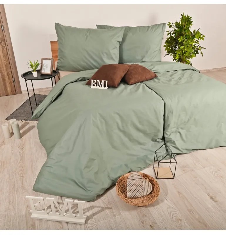 Povlečení bavlněné Nature EMI, Prodloužený set jednolůžko obsahuje 1x 140x220 + 1x 70x90