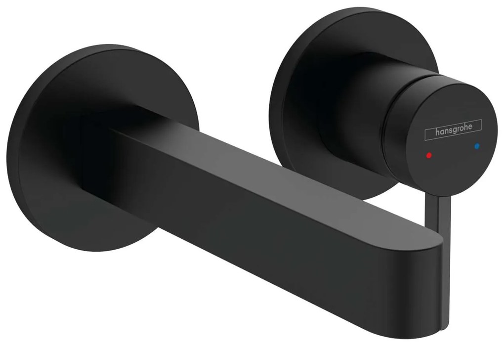 Hansgrohe Finoris - Umyvadlová baterie pod omítku, 2-otvorová instalace, EcoSmart, matná černá 76051670