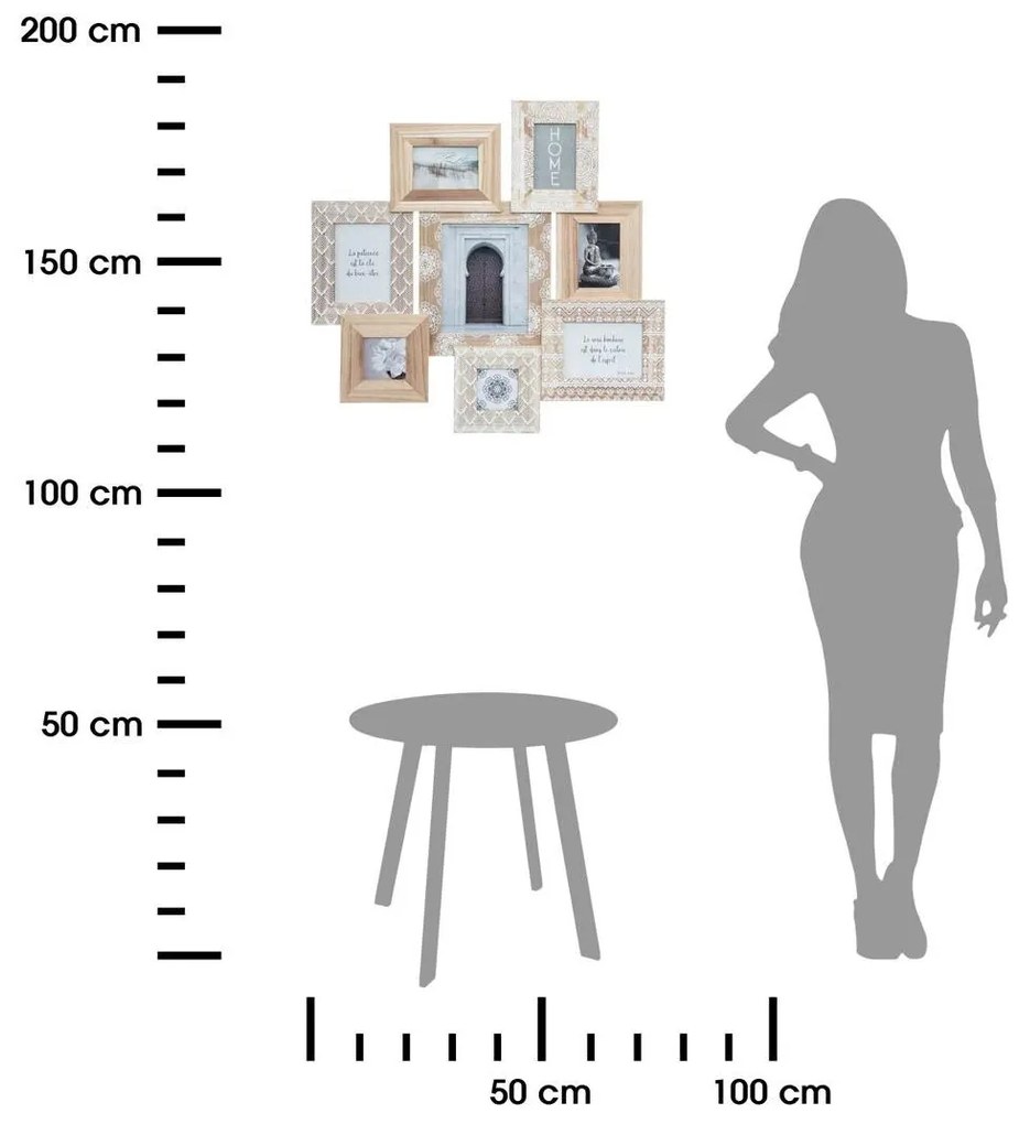 Nástěnný fotorámeček Emile 77x72 cm